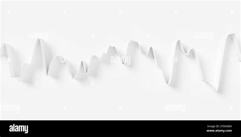 Abstract White Curve Graph On White Background Finance Business Or Abstract Data Concept D