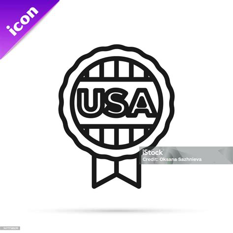 흰색 배경에 고립 된 별 아이콘과 블랙 라인 메달 우승자 업적 기호 수상 메달 벡터 1위에 대한 스톡 벡터 아트 및 기타 이미지 1위 검은색 경쟁 Istock