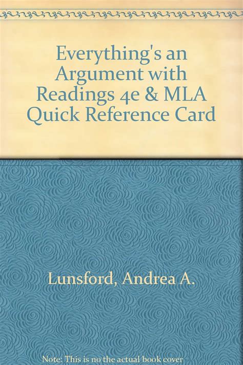 Jp Everythings An Argument With Readings 4th Ed Mla Quick