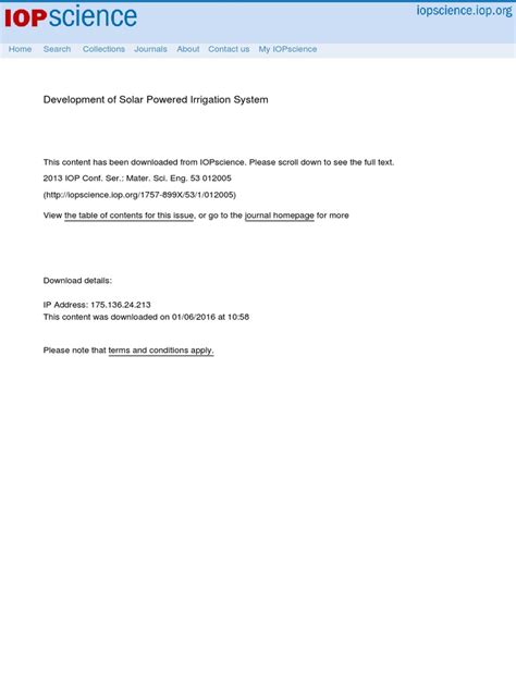 Solar Powered Irrigation System Pdf Scada Programmable Logic Controller