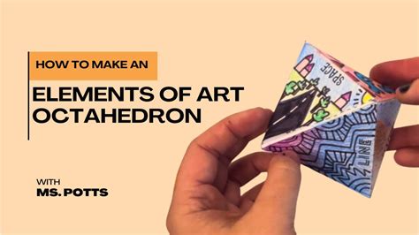 how to make an elements of art octahedron step by step tutorial youtube