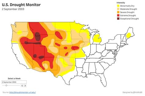 Visualizing Us Drought Monitor Becomingvisual Datavisualization