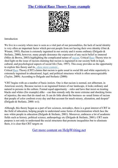 Criticism Essay Example Pdf