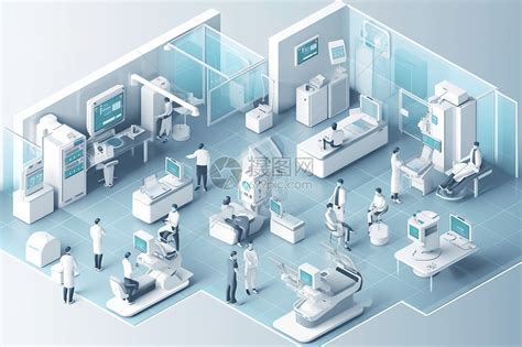 2 5d科技智能医疗保健治疗中心插画图片下载 正版图片402442154 摄图网