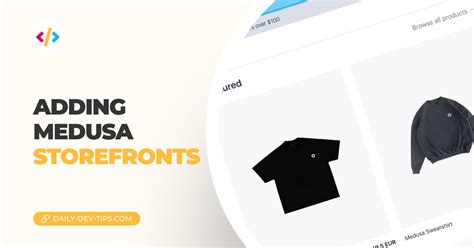 adding medusa storefronts