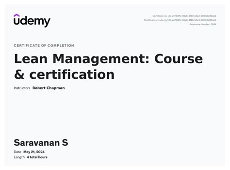 Saravanan S On Linkedin Successfully Completed Lean Management