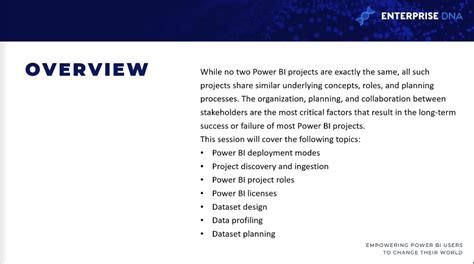 Planning Power BI Projects Master Data Skills AI