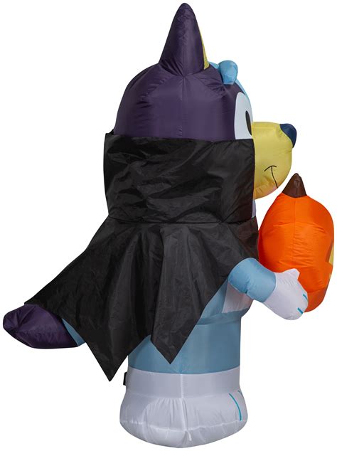 Gemmy Airblown Inflatable Bluey In Vampire Costume Bluey 3 5 Ft Tall