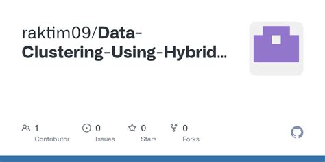 Github Raktim09data Clustering Using Hybrid Algorithms
