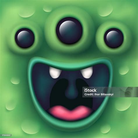 귀여운 재미있는 괴물 얼굴 할로윈 파티 포스터 나방을 엽니 다 공포 소름 끼치는 밤 벡터 그림 Eps10 초대 배너입니다 전단지 템플릿입니다 사실적인 디자인 재미있는 만화