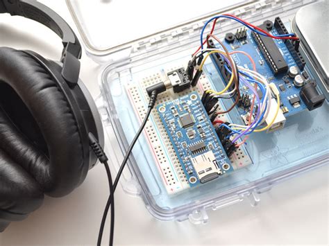 Simple Audio Player Wiring Adafruit Vs1053 Mp3 Aac Ogg Midi Wav Codec Breakout Tutorial