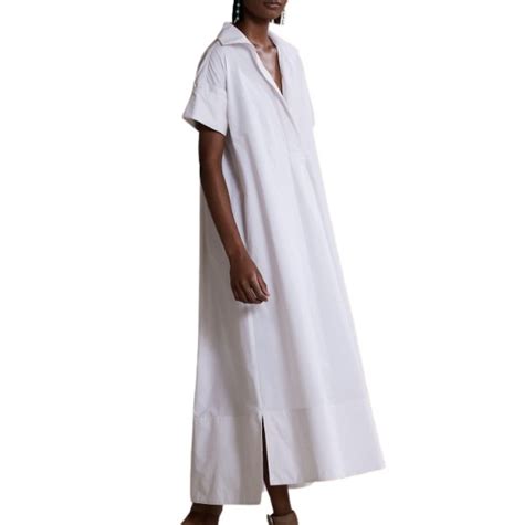 Poplin Maxi Shirt Dress Julia Berolzheimer
