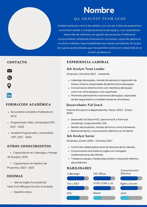 Su Amable Opinion De Mi Cv Estoy Buscando Mi Primer Trabajo