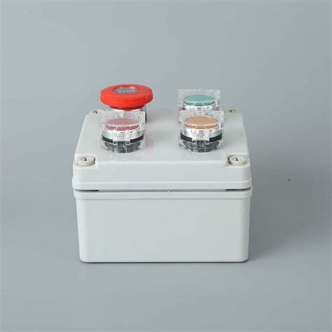 Waterproof Button Switch Emergency Stop Industrial Handhold Control Box Push Button Switch