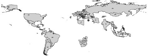 Convergence Map For Countries That Converge In All Four Covid 19