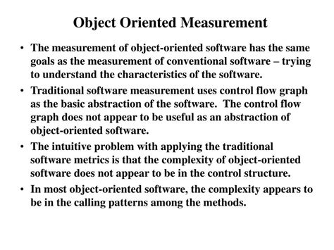 Ppt Estimating Software Size And Object Oriented Metrics Powerpoint