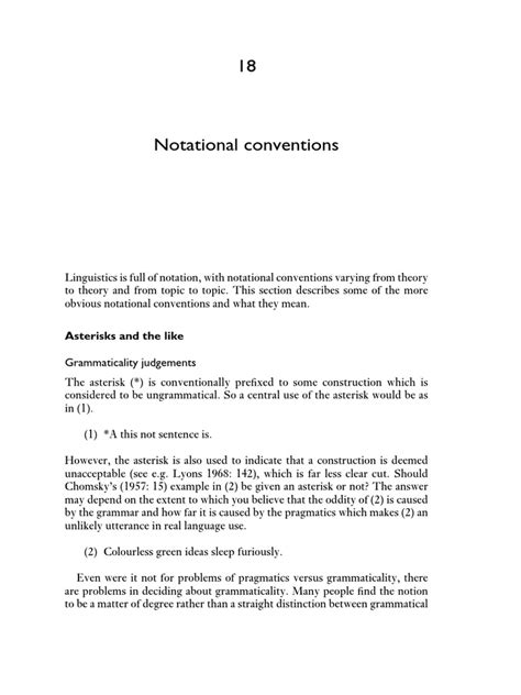Notational Conventions 2 Pdf Bracket Verb