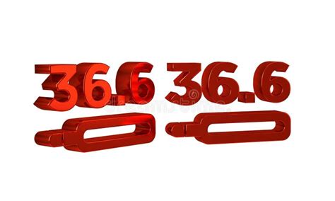 Red Medical Thermometer Showing Normal Temperature Icon Isolated On