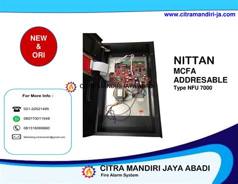 Jual Mcfa 2 Loop Addresable Nfu 7000 Nittan Control Panel Oleh Citra Mandiri Jaya Abadi