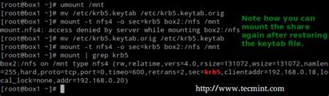 Setting Up Nfs Server With Kerberos Based Authentication For Linux Clients Part 7