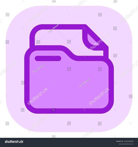 Editable Vector File Document Folder Icon Stock Vector Royalty Free Shutterstock