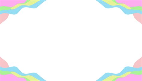 Abstract Background Illustration Of Pink Yellow Blue Wave Frame