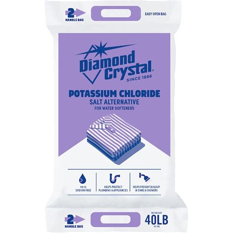 Diamond Crystal 40 Lb Water Softener Salt Potassium Chloride 1000012447