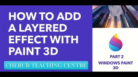 HOW TO ADD LAYERED EFFECT USING WINDOWS PAINT 3D Tutorial YouTube