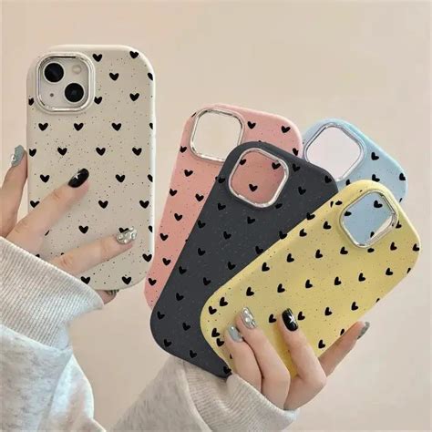 Cute Heart Pattern Soft Silicone Phone Case On Luulla