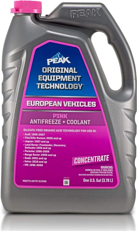Peak Oet Extended Life Pink Concentrate Antifreeze Coolant