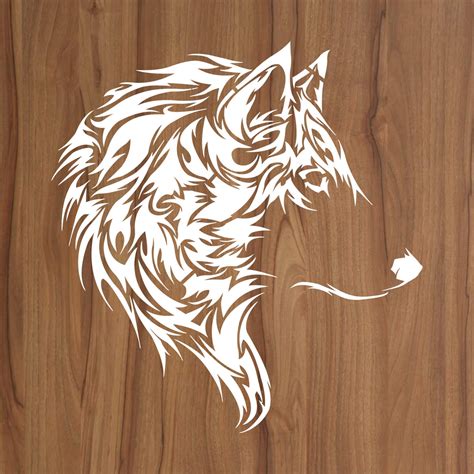 Wolf Head Stencil 140 Wolf Stencil Stock Illustrations Royalty Free