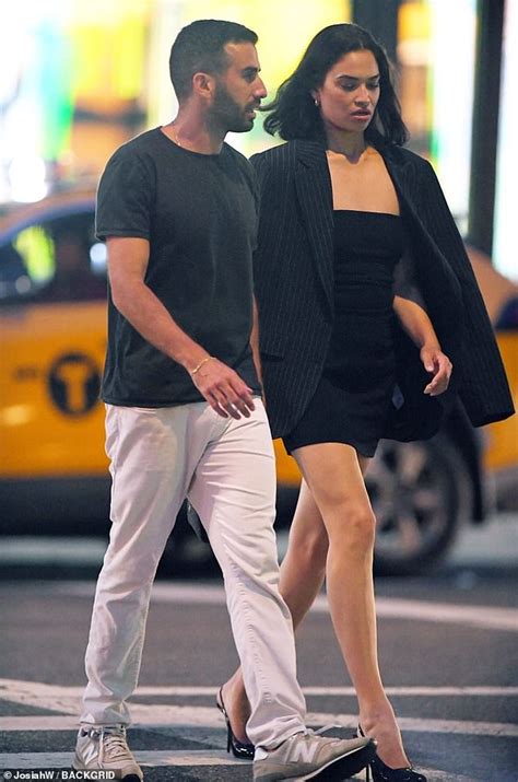 Model Shanina Shaik Steps Out For Dinner In New York City With Mystery