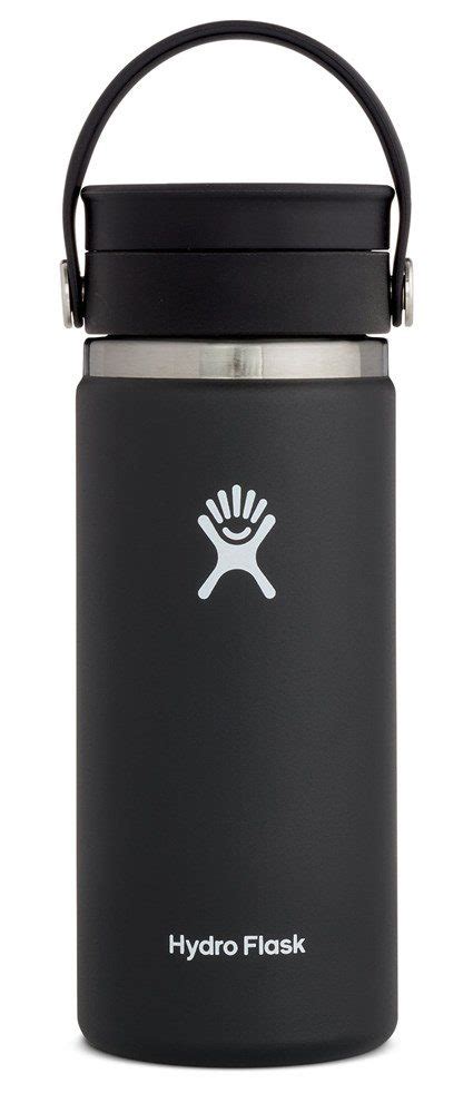Hydro Flask 16oz Black Wide Mouth W Flex Sip Lid University Bookshop