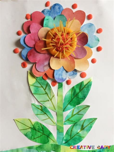 Цветок из сердечек