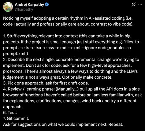 Karpathy Who Coined The Vibe Coding Meme Is Exactly Right For Real Zachary Caceres