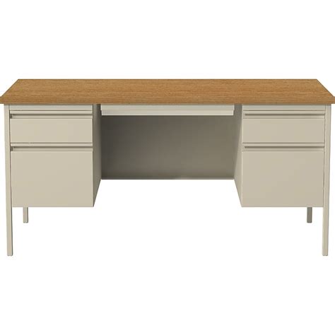 Hirsh 60w Double Pedestal Computer Desk Puttyoak 20100 Image 1