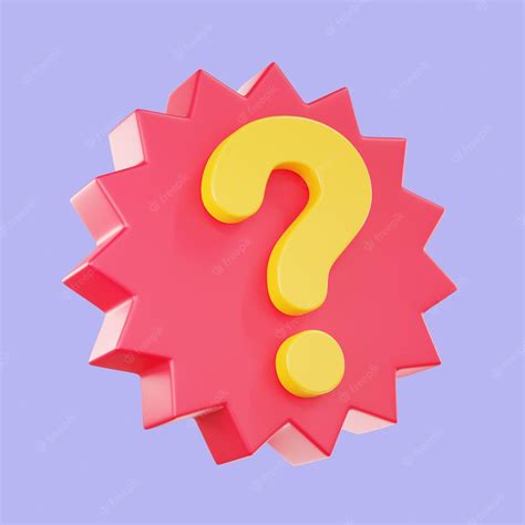 Premium Psd D Render Question Mark Speech Bubble Icon Message Box