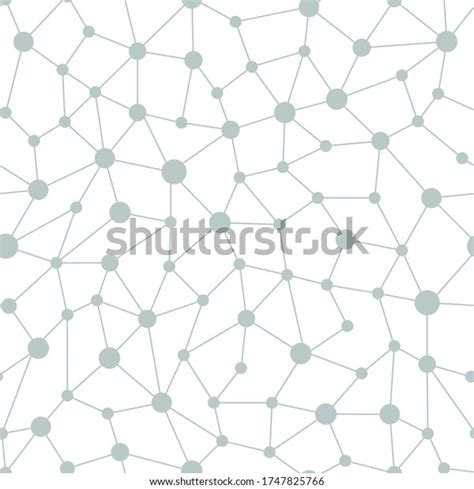 Neural Network Seamless Pattern Neural Network Stock Vector Royalty
