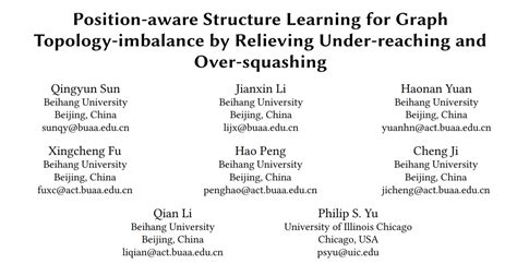 talk 北航助理教授孙庆赟 ：图学习里的拓扑不均衡问题初探 知乎