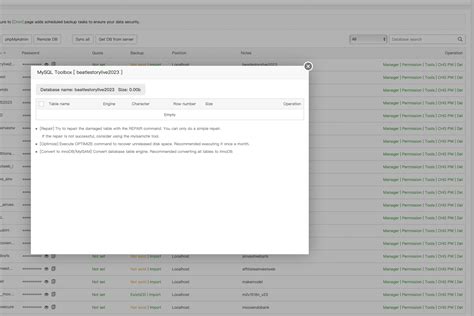Error Mysql To Start And Delate Database Aapanel Free Hosting Control Panel One Click Lamp