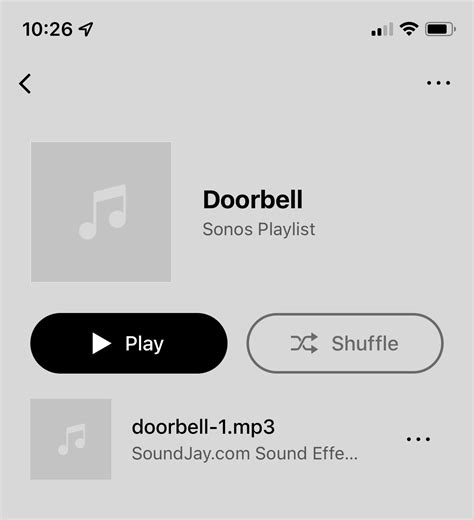 Sonos Doorbell Sound Trough Local Mp3 File Script Automation Done