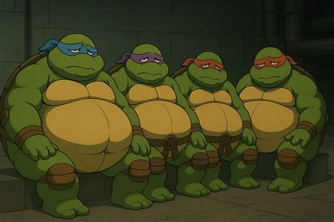 Teenage Mutant Ninja Turtles Fat By Becukefat On Deviantart