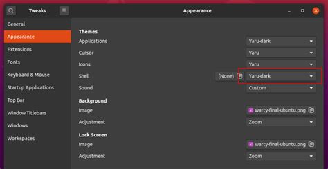 How To Enable Dark Gnome Shell Menus Calendar In Ubuntu UbuntuHandbook