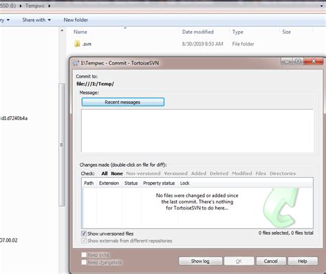 How To Restore Svn Repository From Zipped File With Pristine In Windows Stack Overflow
