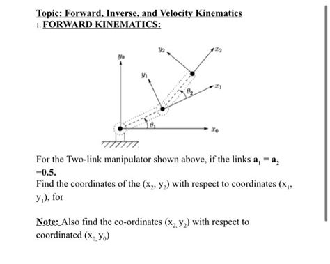 Solved Topic Forward Inverse And Velocity Kinematics 1
