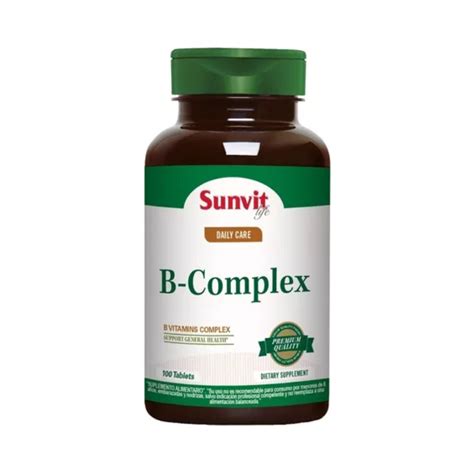 B Complex 100 Tabletas Sunvit Nutricioncelular Cl