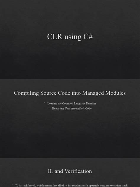 Clr Using C Pdf Computer Architecture Systems Architecture