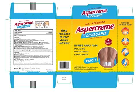 Aspercreme Lidocaine Patch