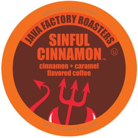Java Factory Medium Roast Sinful Cinnamon Flavored Coffee Pods 40 Kcups Ralphs