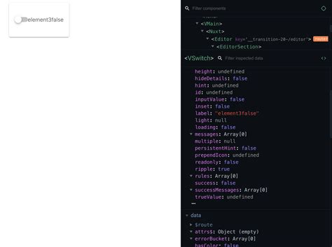 Doesnt Work Switch · Issue 369 · Nuxt Communityvuetify Module · Github
